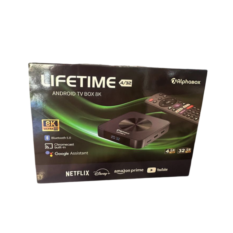 BOX ANDROID ALPHABOX LIFETIME 4 GO - 32 GO 8K| imc