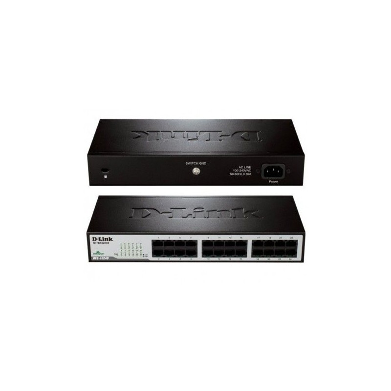 SWITCH D-LINK DES-1024D/E 24 PORTS 10/100 MBPS RACKABLE